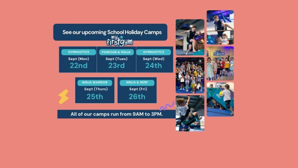 MyFirstGym Robina Spring School Holiday Camps | Kids in Brisbane, Gold ...